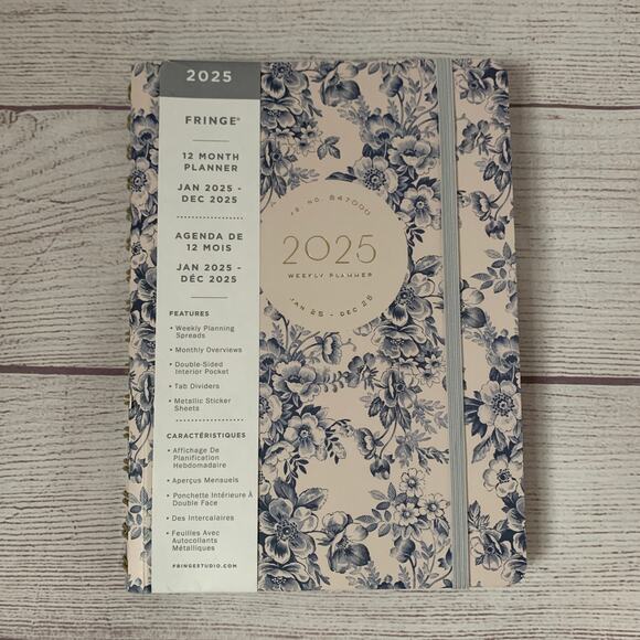 Fringe Studio | Office | Fringe Light Pink And Blue Floral Agenda ...
